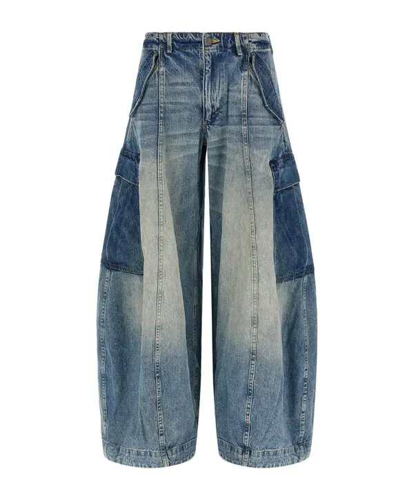 R13 Siouxsie Field Cargo Jeans - Blue