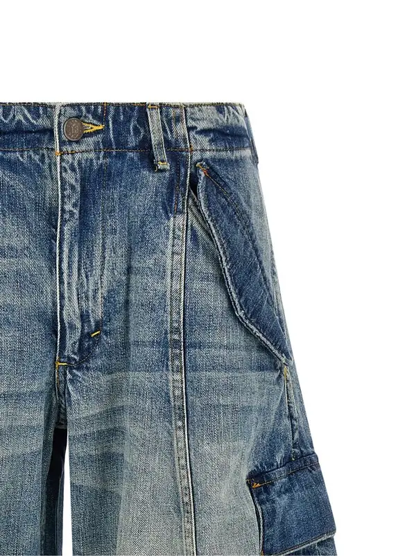 R13 Siouxsie Field Cargo Jeans - Blue