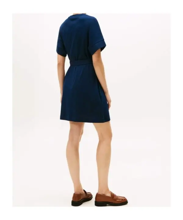 Tommy Hilfiger Short Sleeve Drawstring Waist Dress