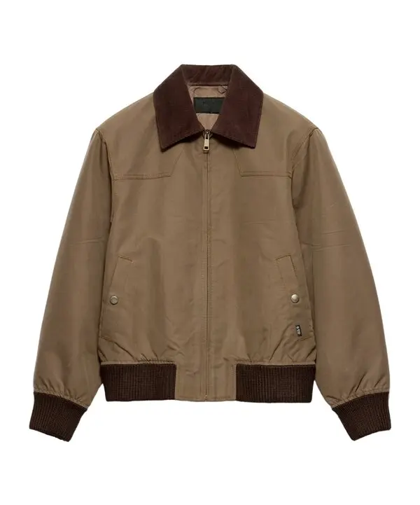 Prada Ribbed Hem Blouson Jacket
