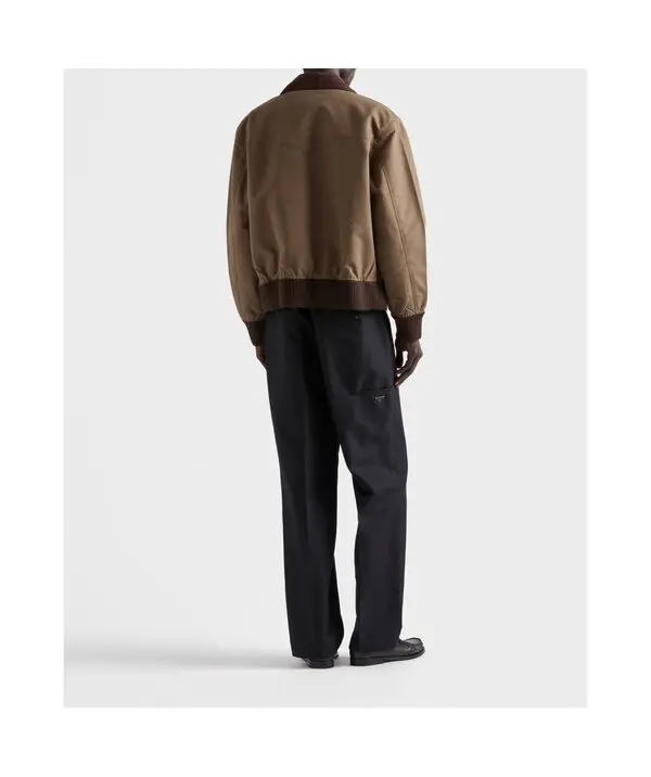 Prada Ribbed Hem Blouson Jacket