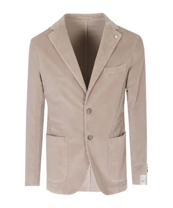 L.B.M. 1911 Single-breasted Corduroy Blazer