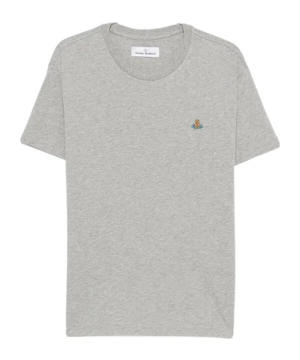 VIVIENNE WESTWOOD Orb Logo Crew-neck T-shirt - Grey