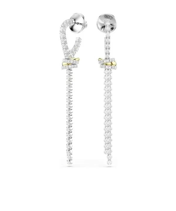 SWAROVSKI Hyperbola Rhodium-plated Drop Earrings