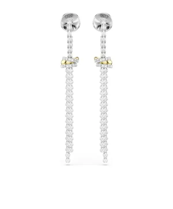 SWAROVSKI Hyperbola Rhodium-plated Drop Earrings