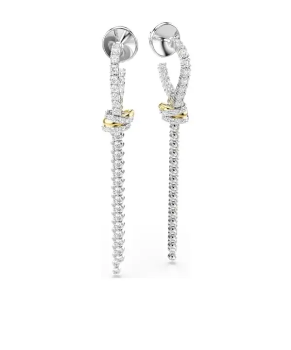 SWAROVSKI Hyperbola Rhodium-plated Drop Earrings