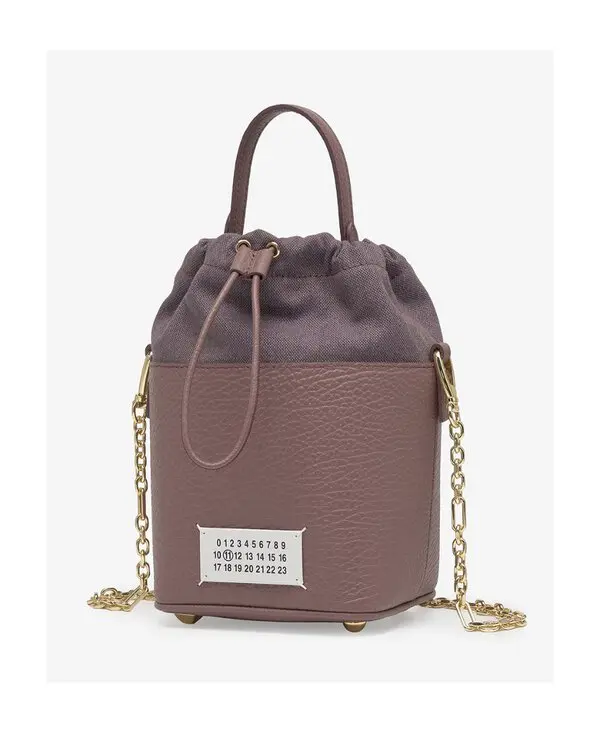 MAISON MARGIELA 5ac Leather Bucket Bag