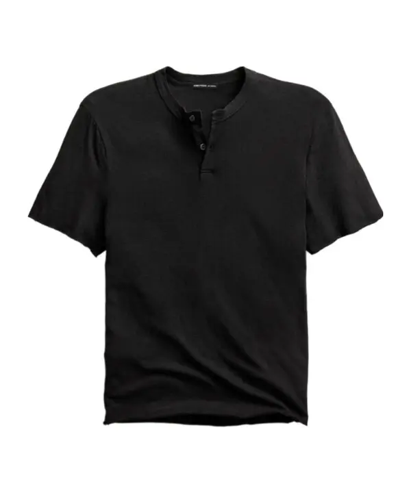 JAMES PERSE Slub Jersey Short Sleeve Henley