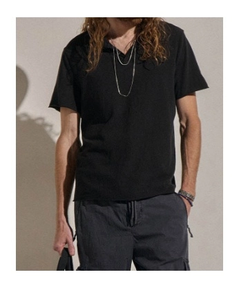 JAMES PERSE Slub Jersey Short Sleeve Henley