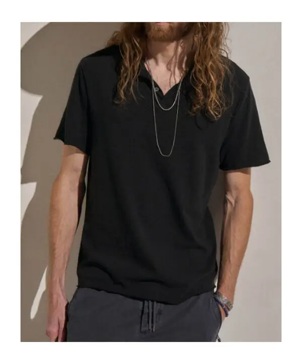 JAMES PERSE Slub Jersey Short Sleeve Henley
