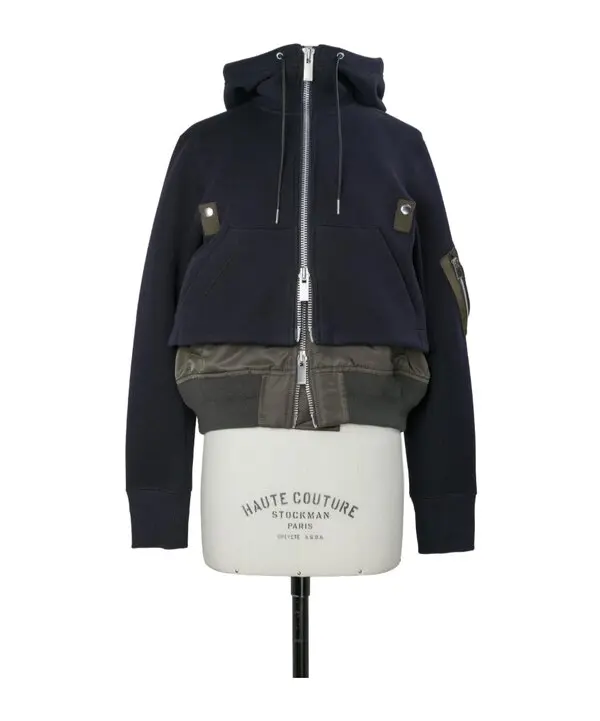 Sacai Layered Zip-up Bomber Jacket
