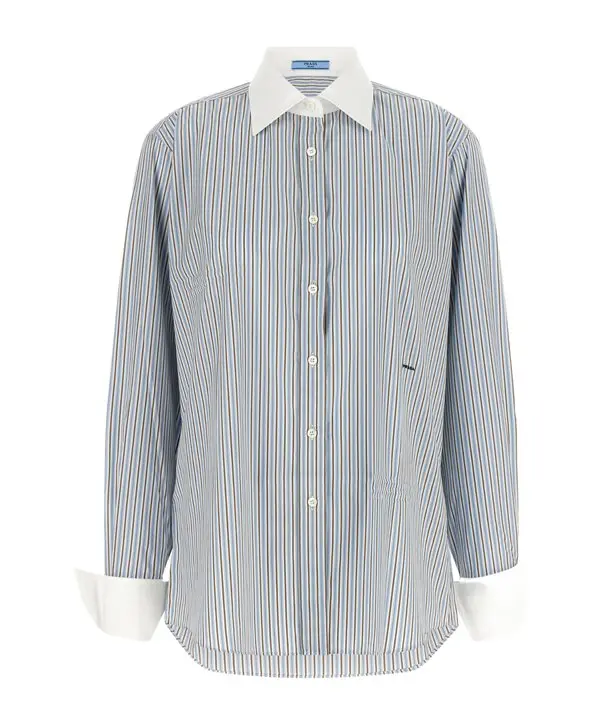Prada Striped Poplin Shirt - No