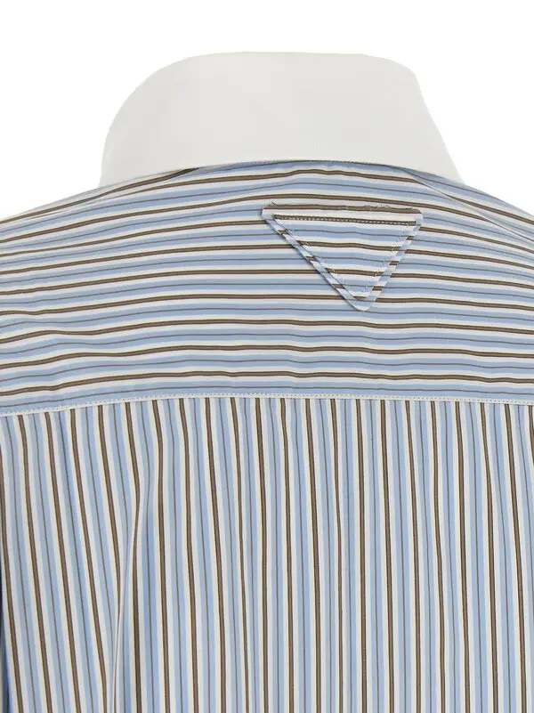 Prada Striped Poplin Shirt - No