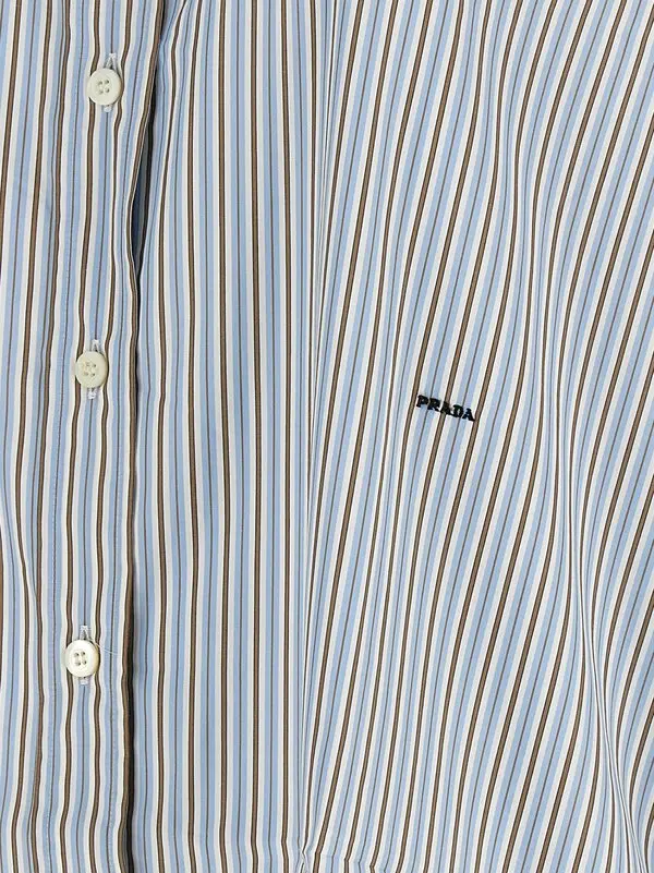 Prada Striped Poplin Shirt - No
