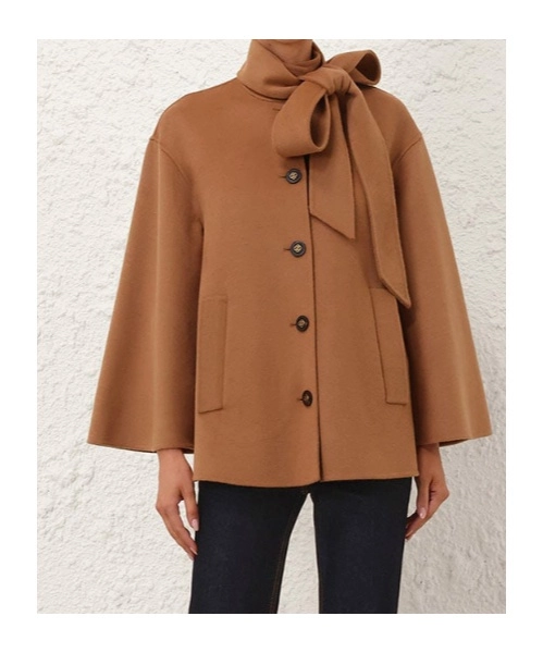Zimmermann Valiant Pussybow Coat