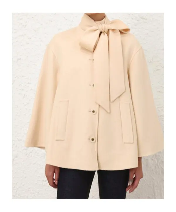 Zimmermann Valiant Pussybow Coat