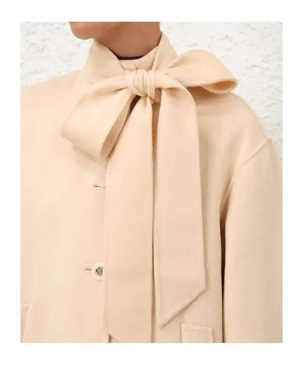 Zimmermann Valiant Pussybow Coat
