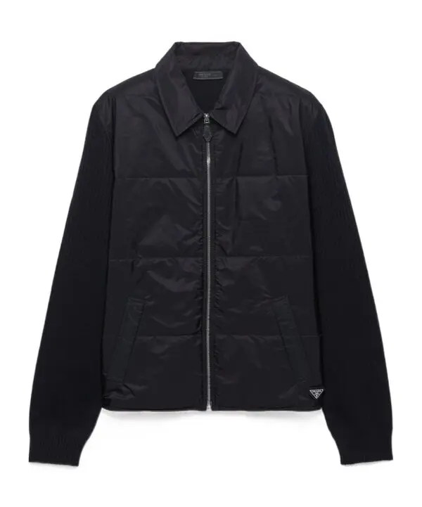Prada Zip-up Knitted Cardigan