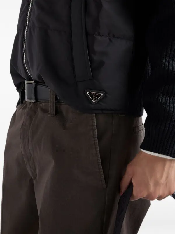 Prada Zip-up Knitted Cardigan