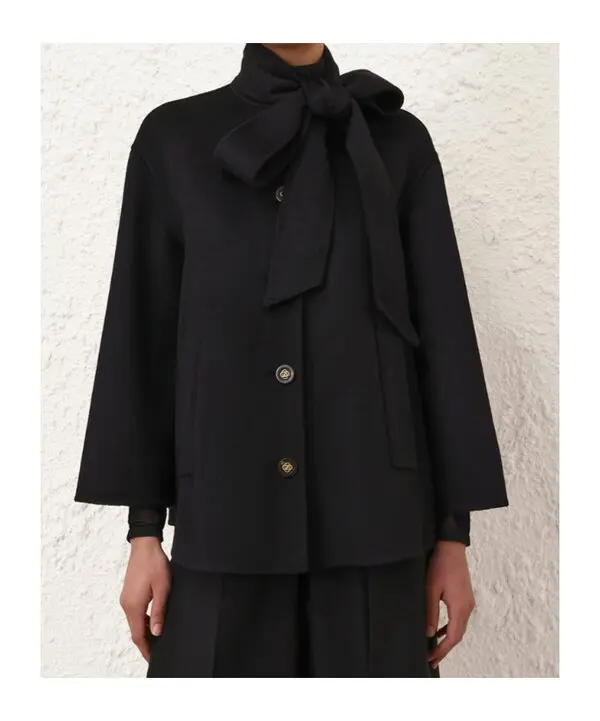 Zimmermann Valiant Pussybow Coat
