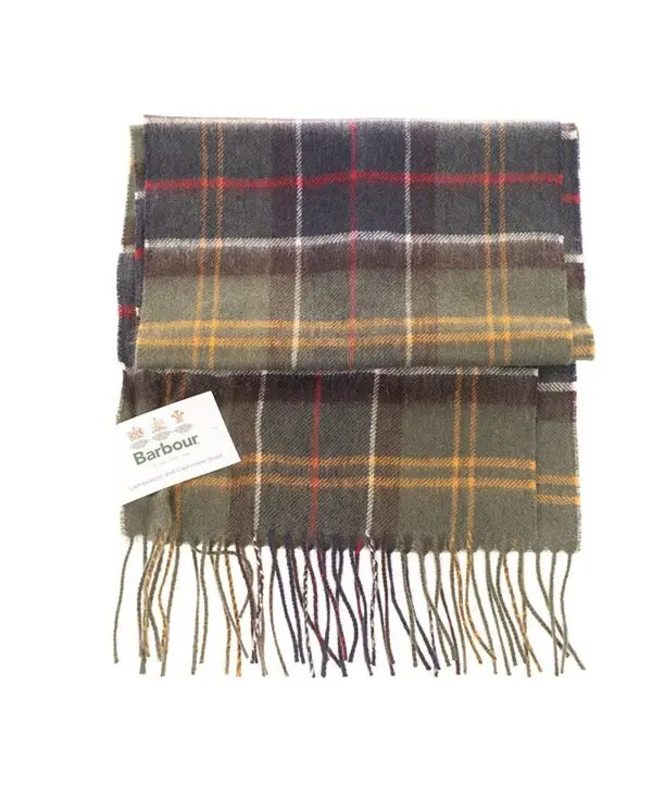 Barbour Tartan Fringed Scarf