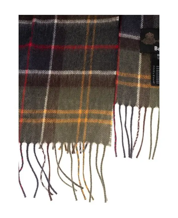 Barbour Tartan Fringed Scarf