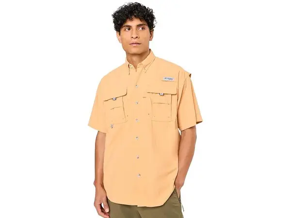 Columbia Pfg Bahama Ii Short Sleeve Shirt Clothing Light Camel - Tan