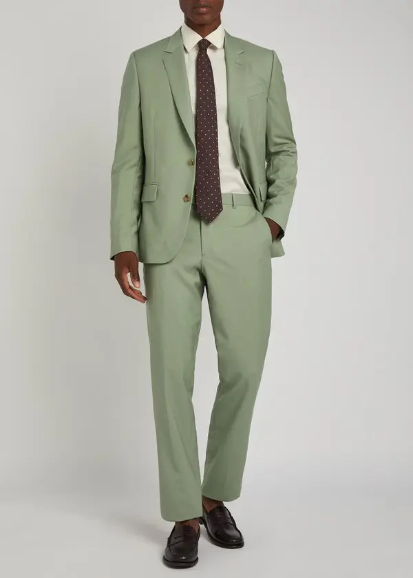 Paul Smith Striped-jacquard Cotton And Silk-blend Shirt