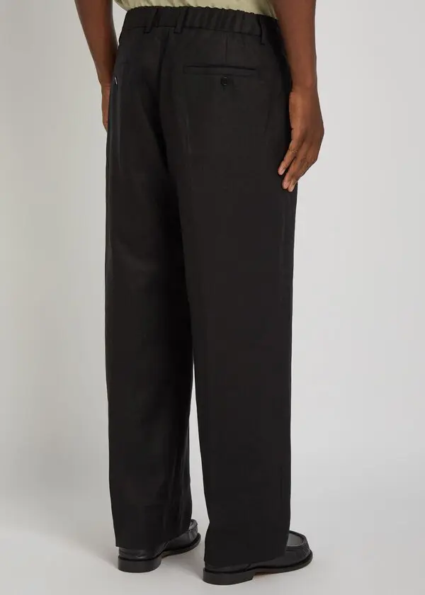 Nn07 Kay Pleated Linen Trousers