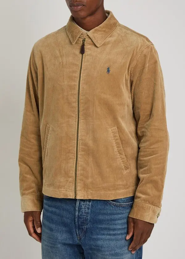 Polo Ralph Lauren Corduroy Embroidered Logo Windbreaker Jacket