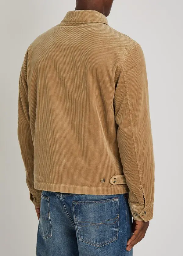 Polo Ralph Lauren Corduroy Embroidered Logo Windbreaker Jacket