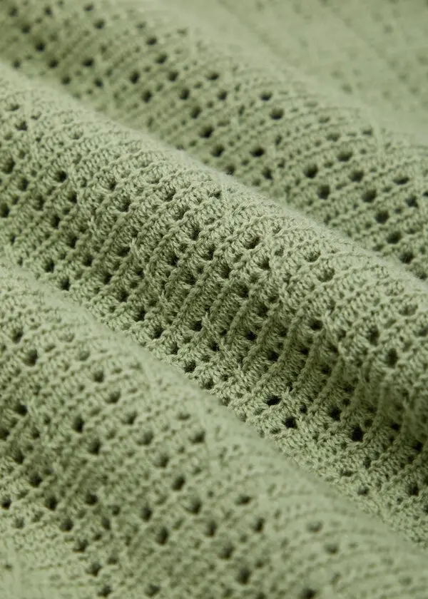 PERCIVAL Open-knit Cotton T-shirt