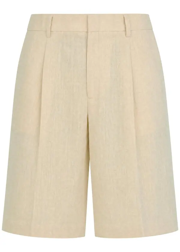 Nn07 Kay Pleated Linen Shorts