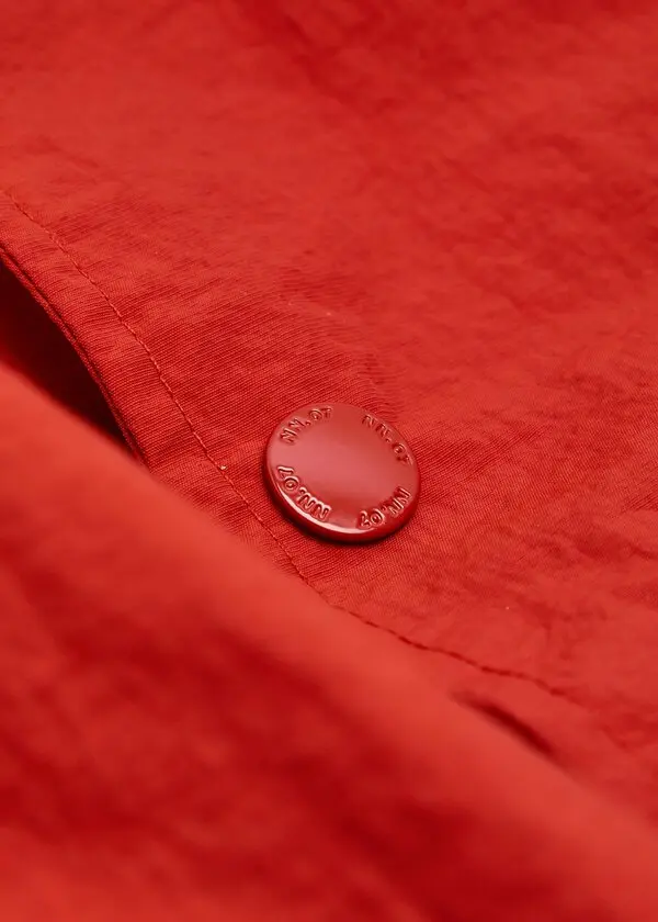 Nn07 Crinkled Nylon Jacket With Drawstring Hem