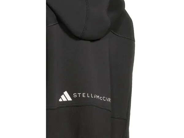 Adidas By Stella McCartney Cropped Hoodie Jacket With Drawcord And Logo Detail