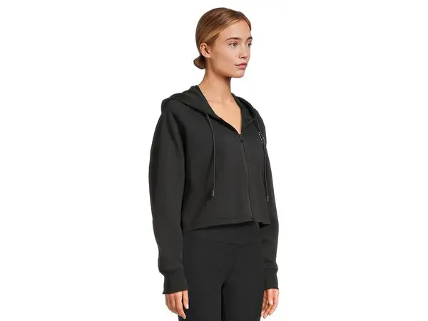 Adidas By Stella McCartney Cropped Hoodie Jacket With Drawcord And Logo Detail