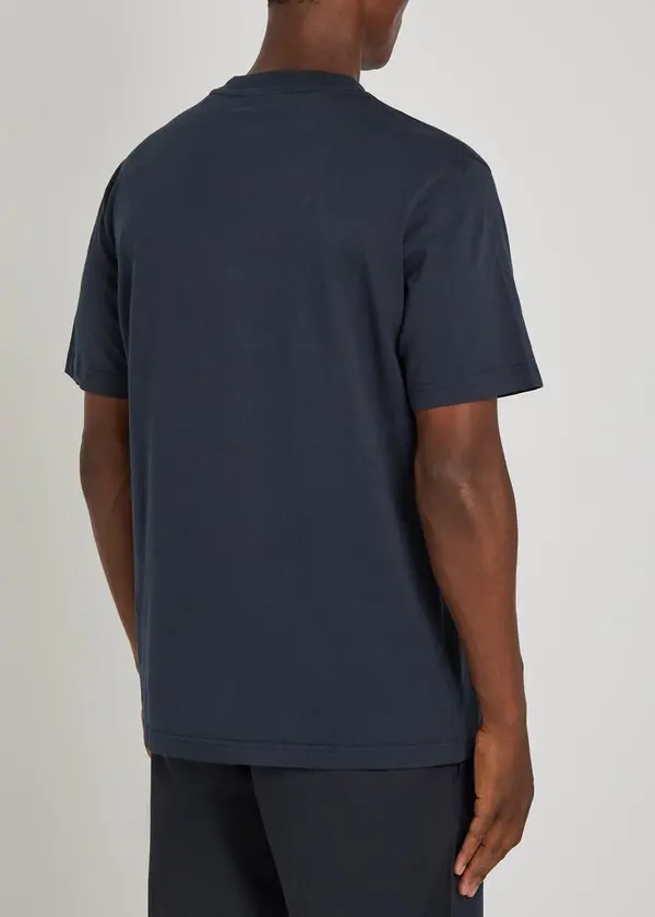 Nn07 Adam Logo-embroidered Cotton T-shirt - Navy