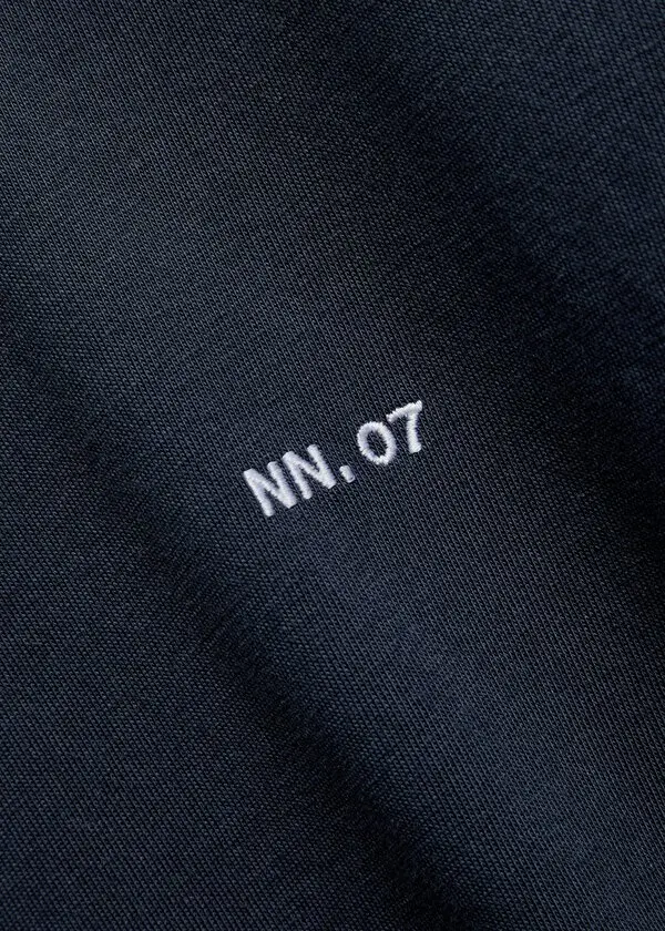 Nn07 Adam Logo-embroidered Cotton T-shirt - Navy