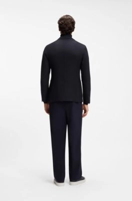 BOSS Slim-fit Jacket In Virgin Wool