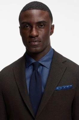 BOSS Slim-fit Jacket In Virgin Wool