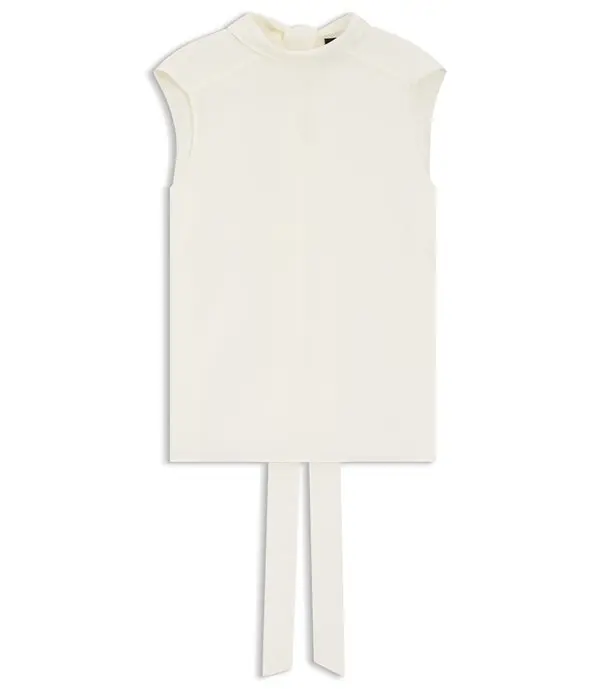 BOSS Regular-fit Sandwashed Silk Blouse With Tie Neck