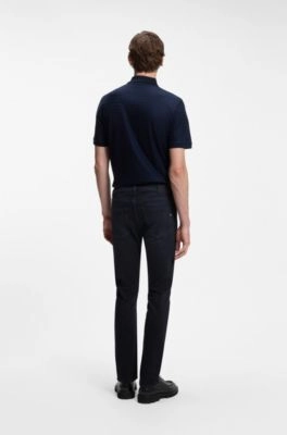 BOSS Delaware Slim-fit Jeans In Knitted Stretch Denim