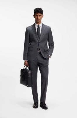BOSS One Slim-fit Dress Shirt In Wrinkle-free Poplin - White