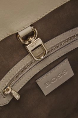 BOSS Revers Printed Suede Bucket Bag With Belt Detail