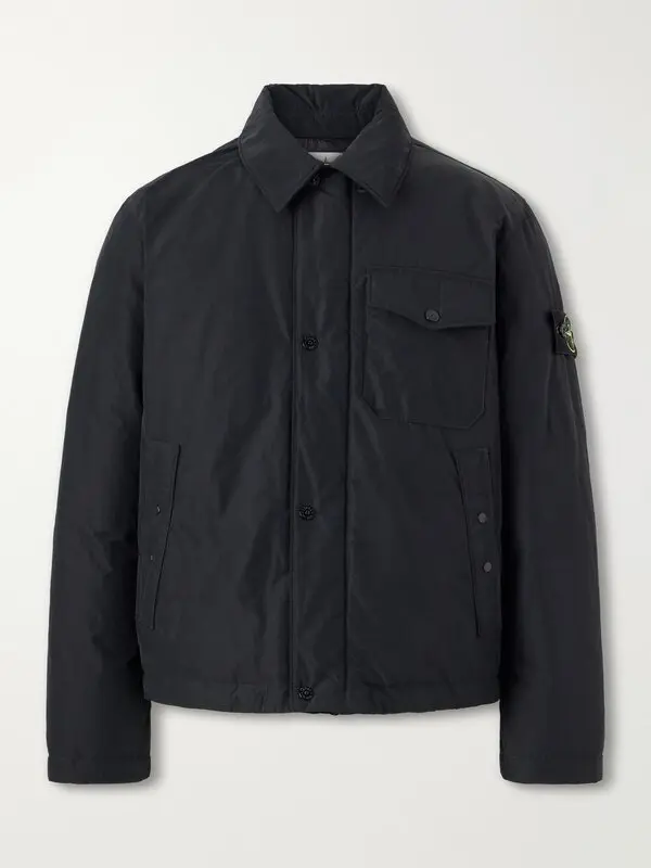 Stone Island Micro-twill Bomber Jacket - Black