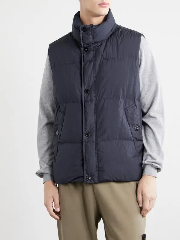 Stone Island Garment-dyed Quilted Shell Gilet