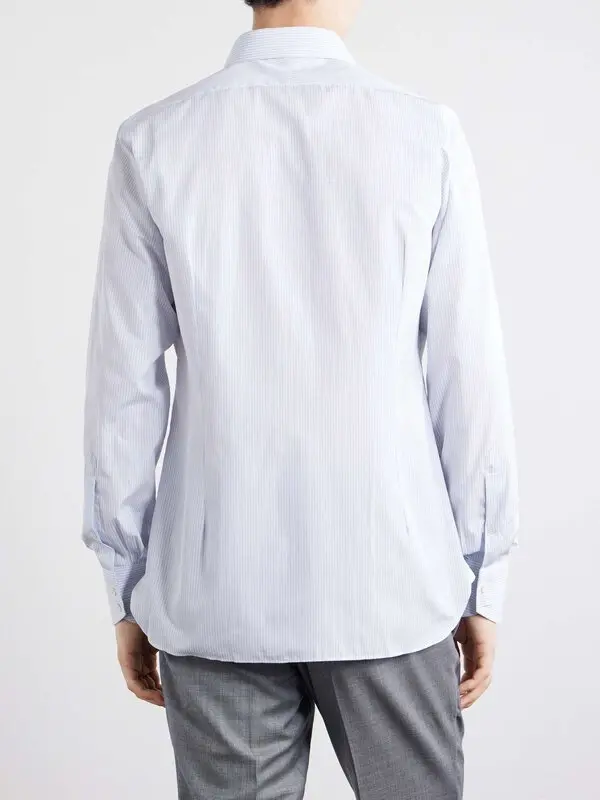 TOM FORD Striped Cotton-poplin Shirt