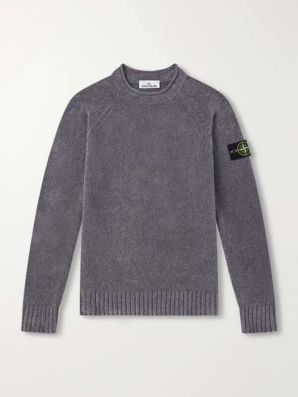 Stone Island Mouliné Cotton-chenille Sweater