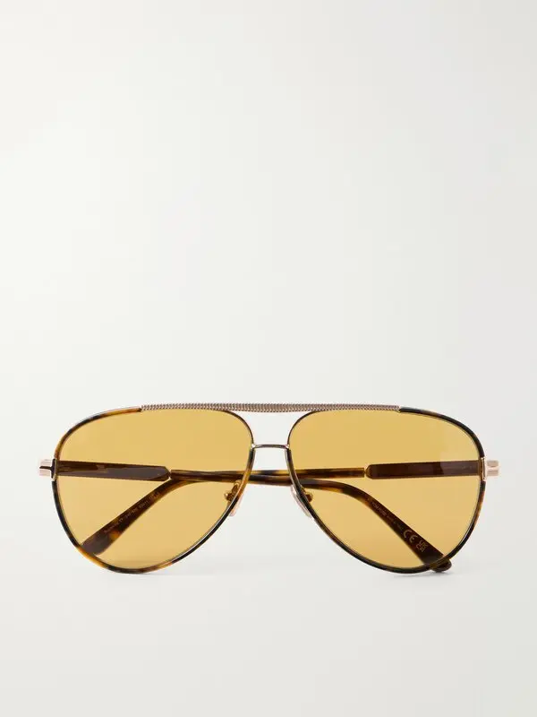 TOM FORD Rupert-02 Aviator-frame Sunglasses