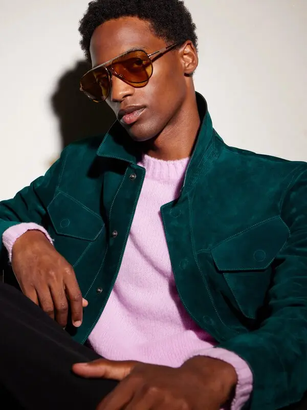 TOM FORD Rupert-02 Aviator-frame Sunglasses